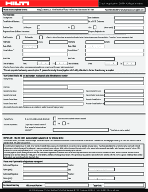 Fillable Online Please return completed form to: Hilti (Gt. Britain) Ltd, 1 ... Fax Email Print ...