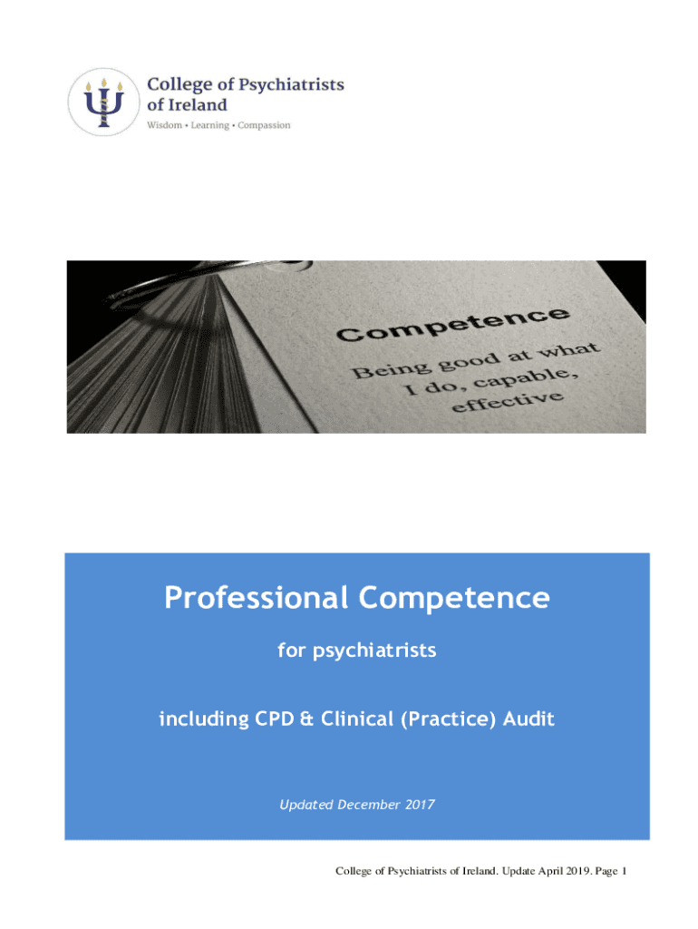 Fillable Online CPD Handbook for the Irish College of Psychiatrists Fax ...