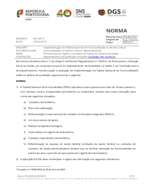 Fillable Online Implementao da Tabela Nacional de Funcionalidade ...