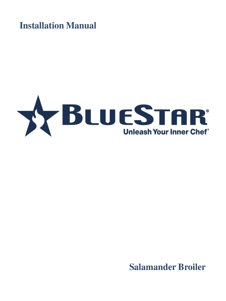 Fillable Online Installation and Operation Instructions for the ...