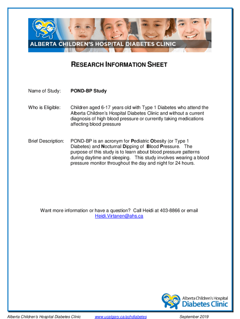Fillable Online cumming ucalgary RESEARCH INFORMATION SHEET - University of Calgary Fax Email ...