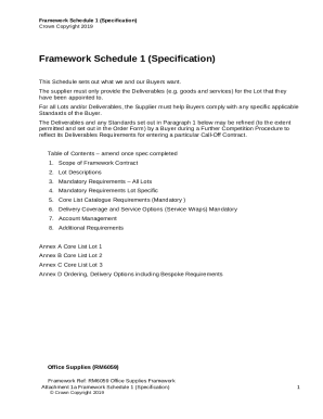 A. Framework Schedule 6b Order Template Finance Lease ... Doc Template ...