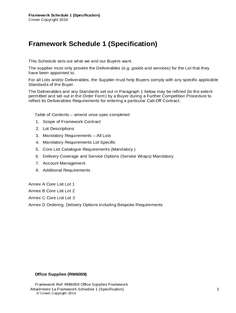 A. Framework Schedule 6b Order Template Finance Lease ... Doc Template ...