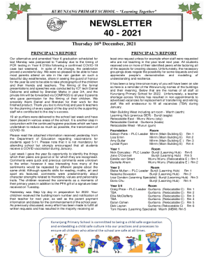 Fillable Online PRINCIPALS REPORT Fax Email Print - pdfFiller