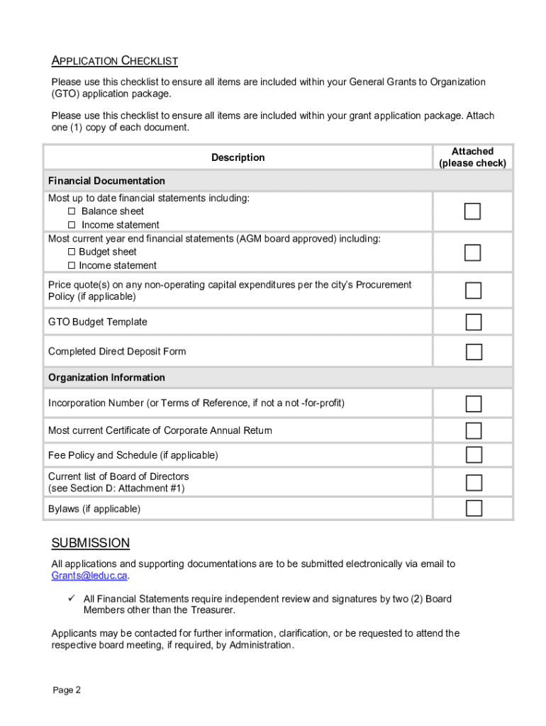 Fillable Online Deadlines for grant applicationsProgram funding Fax Email Print - pdfFiller
