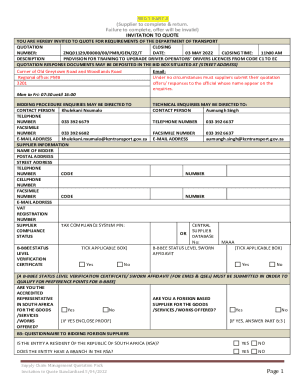 Fillable Online SCM-Bid documents SBD 1 - KZN Film Commission Fax Email ...