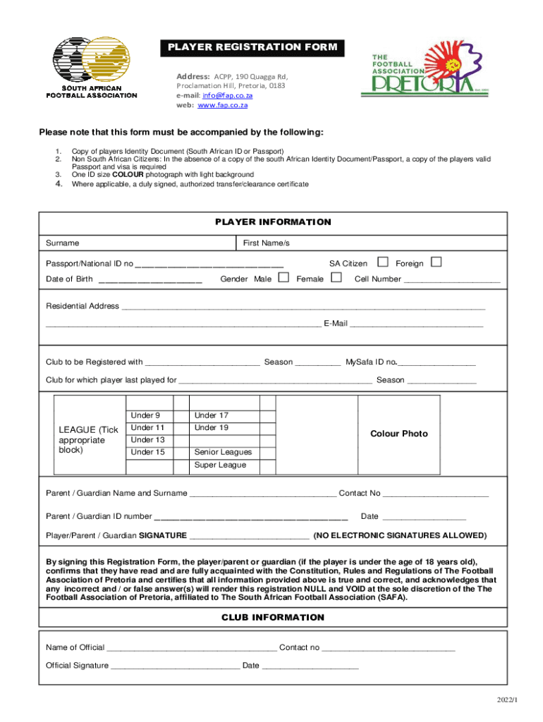 Fillable Online NEW FAP REGISTRATION FORM.doc Fax Email Print - pdfFiller