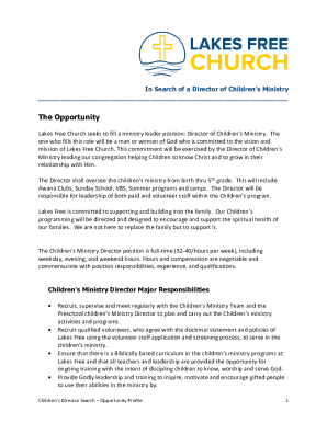 Fillable Online MINISTRY INFORMATION FORM - Vanderbilt Divinity School ...
