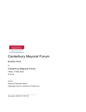 Fillable Online Canterbury Chief Executives Forum Fax Email Print ...