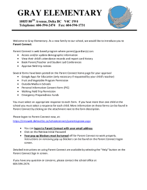 Fillable Online gr deltasd bc Gray Elementary School, 10855 80 Ave ...