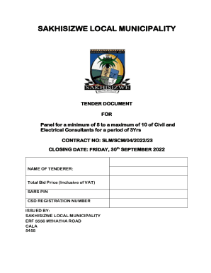 Fillable Online Name & Address of party with Date to Whom Tender Sold ...