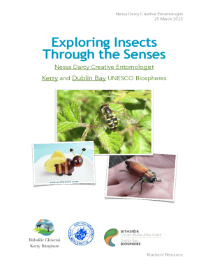 Fillable Online Exploring insects through the sensesTeachers ...