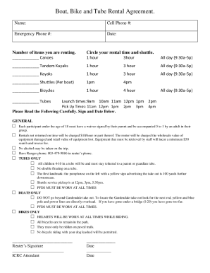 Fillable Online Boat Rental Agreement - Sign Templates - Jotform Fax ...