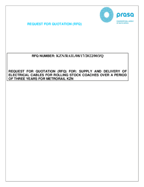 Fillable Online REQUEST FOR QUOTATION (RFQ) FOR: SUPPLY AND DELIVERY OF ...