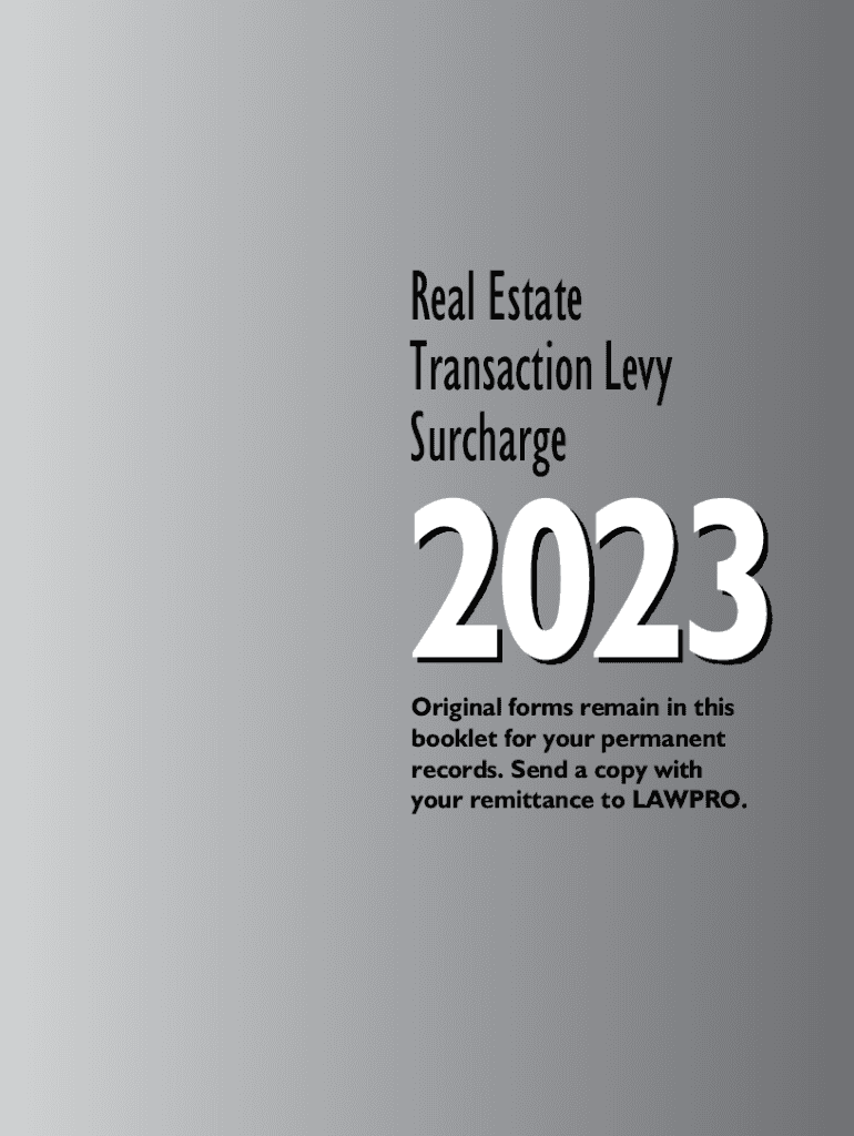 Fillable Online How to file the transaction levy or exemption form ...