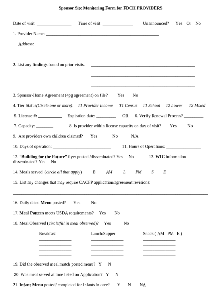 SM-304.00 SOP for Routine Monitoring Visits Doc Template | pdfFiller