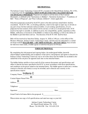 Fillable Online Bid Proposal Request #2021-04 Fax Email Print - pdfFiller