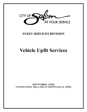 Fillable Online REQUEST FOR PROPOSALS For Fleet Management and ... Fax ...