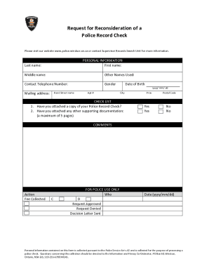 Fillable Online Record Checks :: Windsor Police Service :: Consumer ...