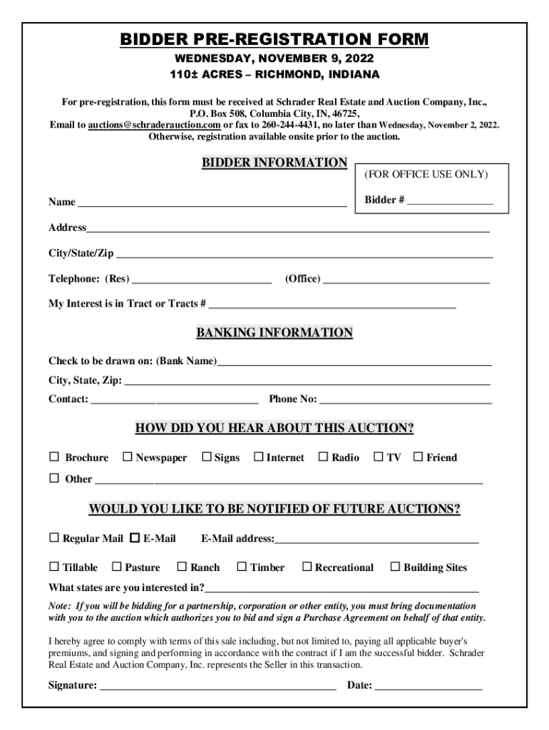 Fillable Online Property Registration Form - Fill Online, Printable ...