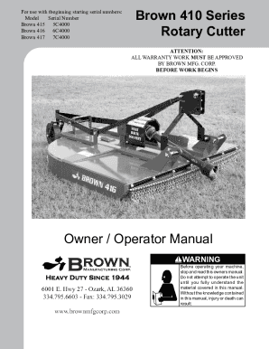 Fillable Online 410 Series Rotary Cutter Manual - NET Fax Email Print ...