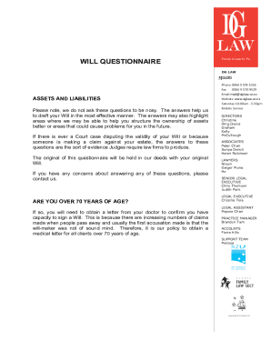 Fillable Online WILL WORKSHEET - forcecom.uscg.mil Fax Email Print ...