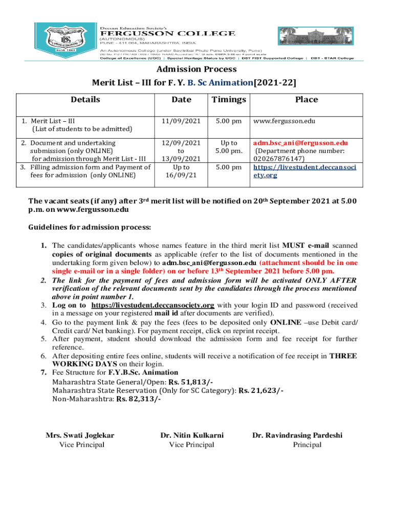 Fillable Online Why Choose B.Sc. in Animation and Not a Certificate Course? Fax Email Print ...