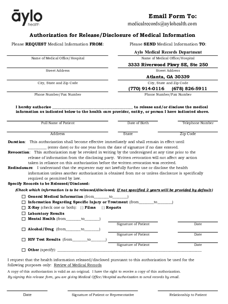 Fillable Online Authorization-for-Disclosure-of-Protected-Health ...