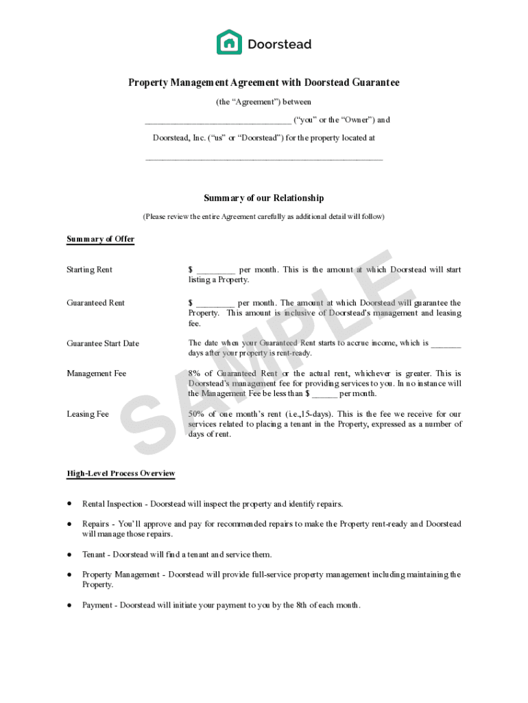 Fillable Online Property Management Agreement - City of London Law Society Fax Email Print ...