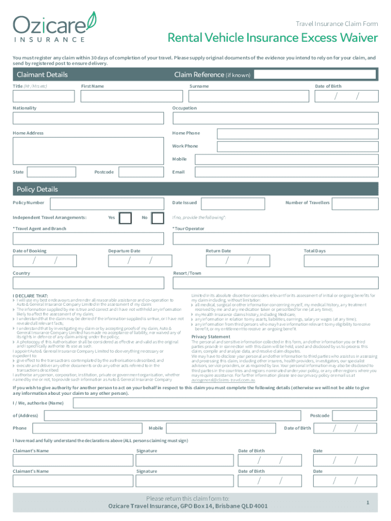 Fillable Online Single Trip Product Disclosure Statement (PDS) Fax ...