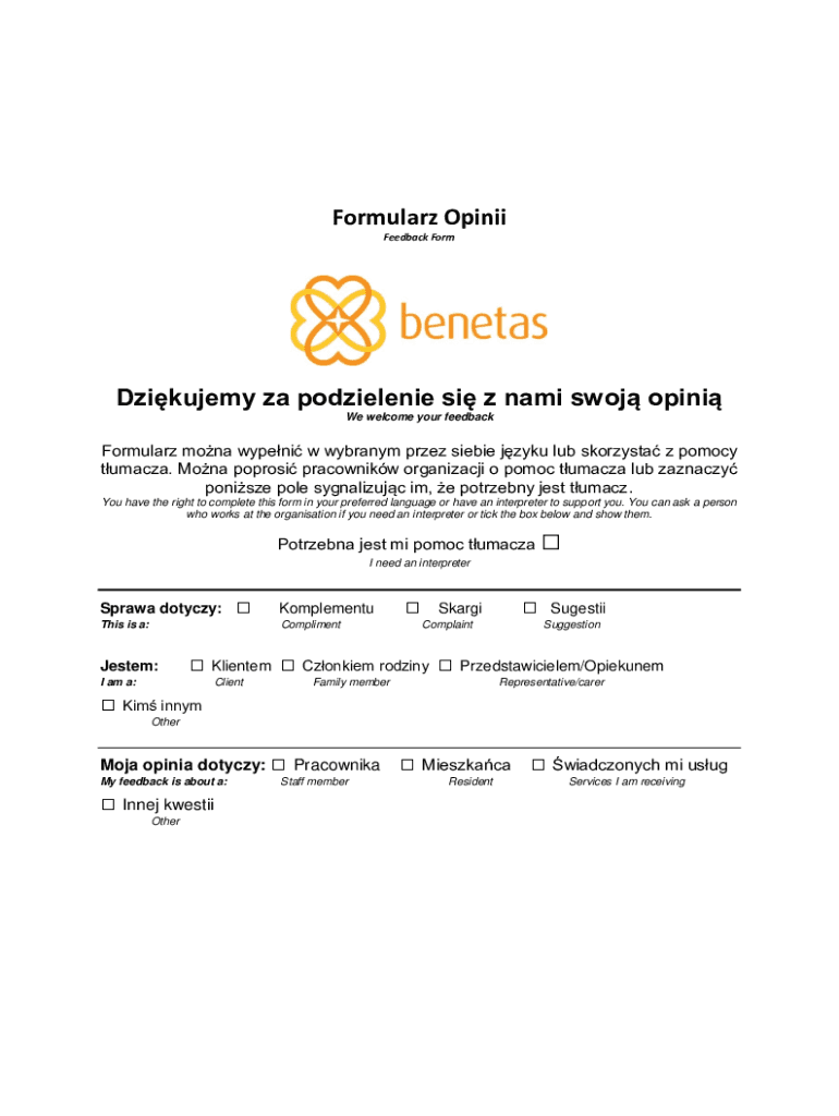 Fillable Online Customer Feedback Form Template: 8 Important Questions to ... Fax Email Print ...