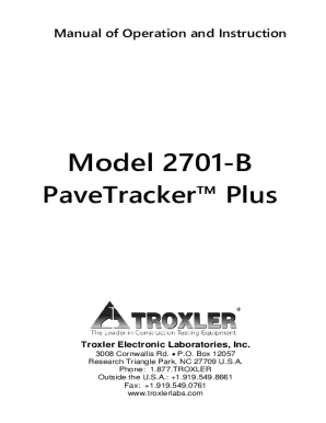 Fillable Online Troxler LabsThe Leader in Construction Testing ...