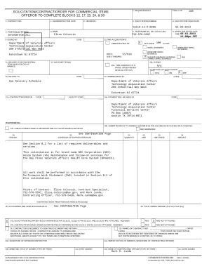 1SF 1449SOLICITATION/CONT Doc Template | pdfFiller