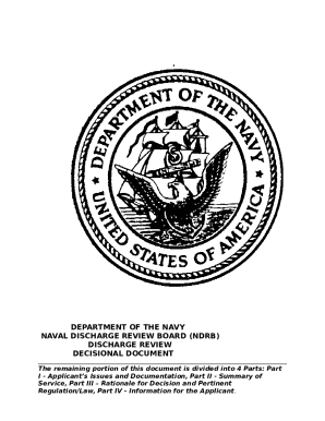 department of the navy naval discharge review board (ndrb ... - boards ...