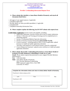 Health Care Providers: Request to Join the Aetna Network Doc Template ...