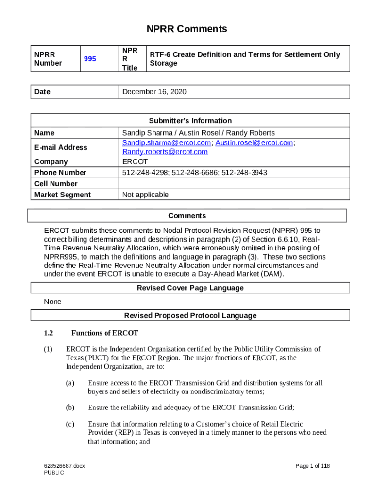 Protocols Workshop - ERCOT.com Doc Template | pdfFiller