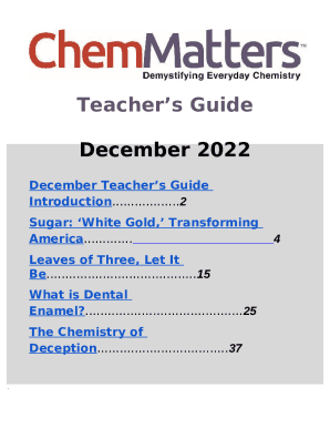 Chemistry for the Grammar Stage - Teacher's Guide Doc Template | pdfFiller