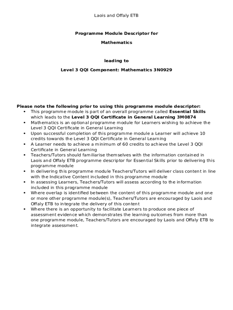 Mathematics 3N0929 Learner Marking Sheet Doc Template | pdfFiller