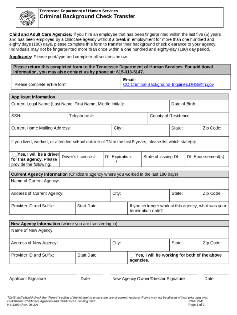 Tennessee Department of Human Services Criminal ... - TN.gov Doc ...