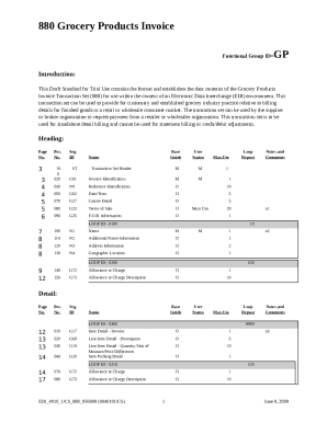 EDI 880 Grocery Products Invoice - 1EDISource X12 EDI T-Sets Doc ...