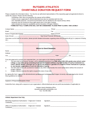 Charitable Donation Request .qxp Doc Template | pdfFiller