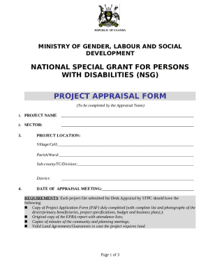 SPECIAL GRANTS GROUP APPLICATION Doc Template | pdfFiller