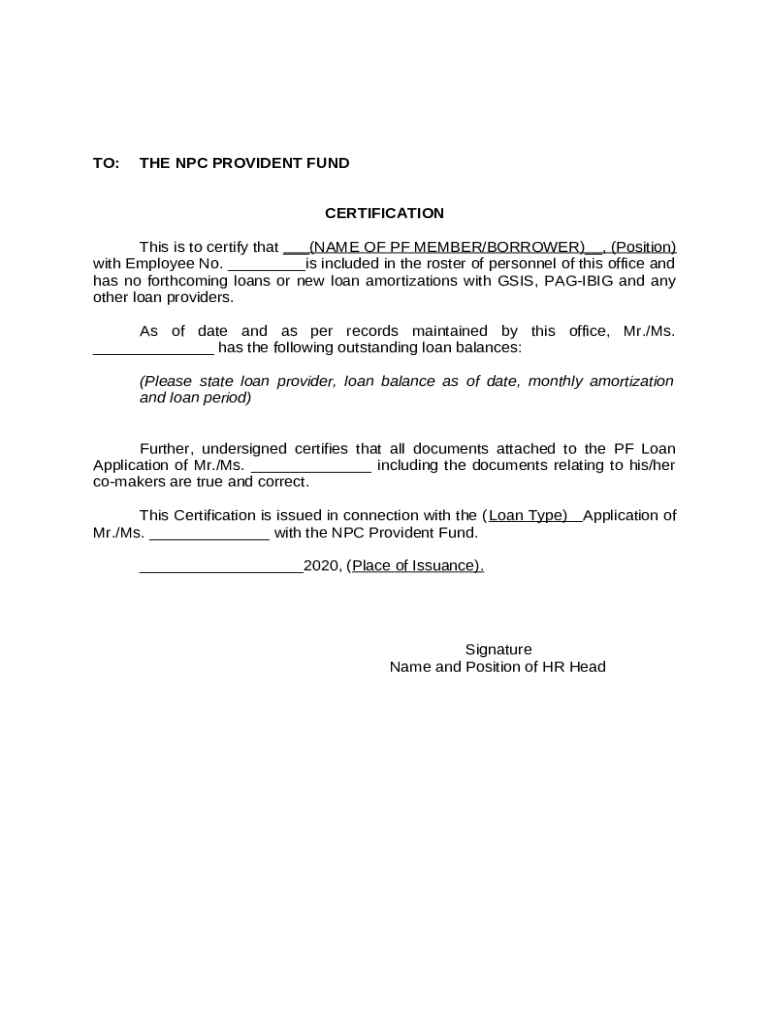 Member Registration - Employees Provident Fund Doc Template | pdfFiller