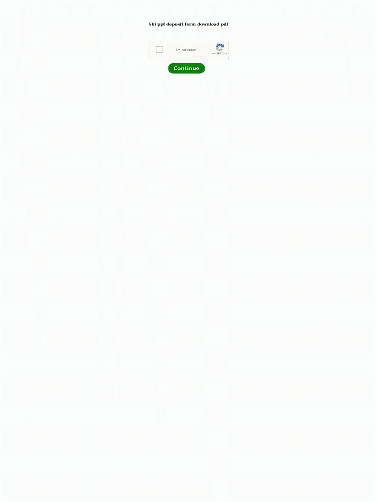 SBI PPF Deposit Form - Blank Fillable Template | Fill Out, Print ...