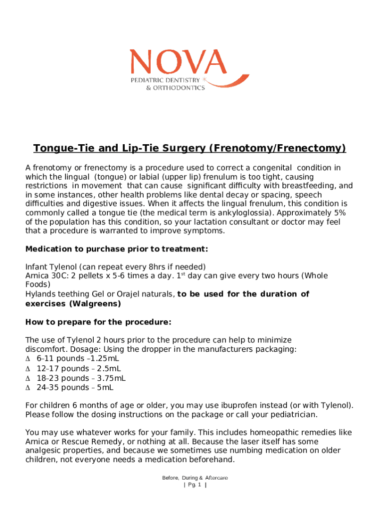 What is a Frenotomy? How to prepare for the procedure Doc Template ...