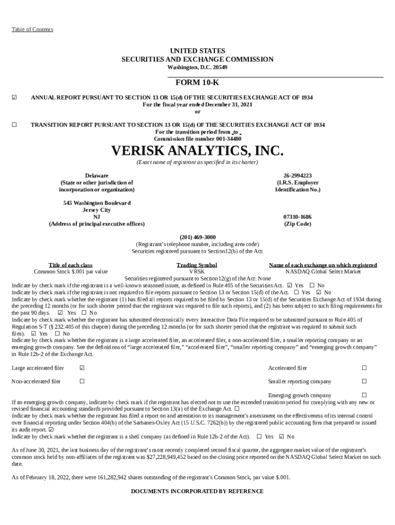 verisk analytics, inc. - cloudfront.net Doc Template | pdfFiller