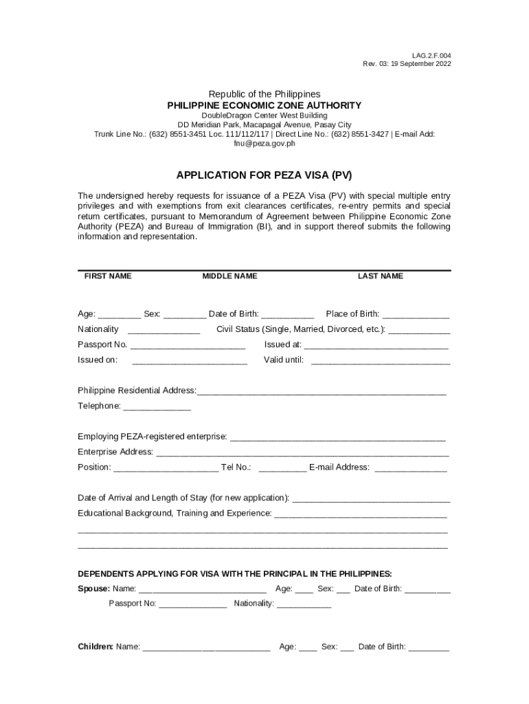 Philippine Economic Zone Authority - PEZA's temporary... Doc Template | pdfFiller
