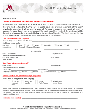 marriott-credit-card-authorization-.pdf Doc Template | pdfFiller