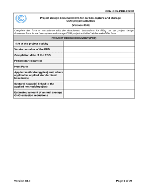 Template (PRC) - CDM - UNFCCC - cdm unfccc Doc Template | pdfFiller