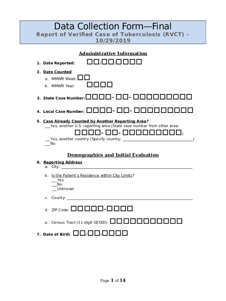 RVCT Reporting 2020 (Release Candidate 7) Doc Template | pdfFiller